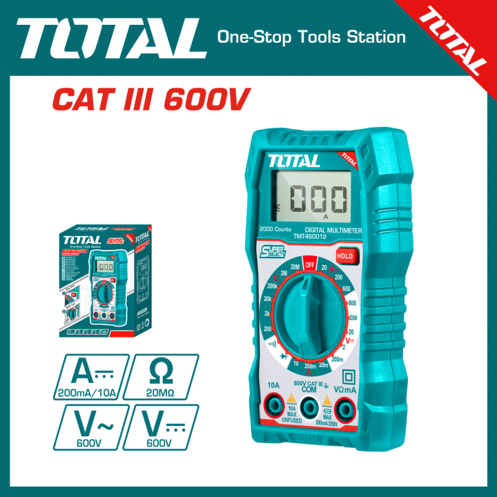 TOTAL Digital Multimeter TMT460012 | Daraz.com.bd