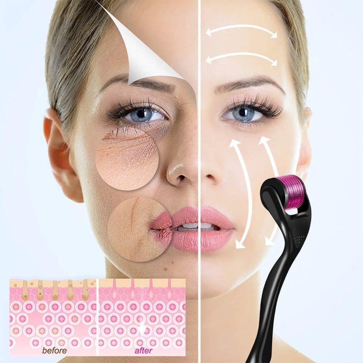 Derma Roller for Face, Beard, and Hair Growth 0.5mm | Daraz.com.bd