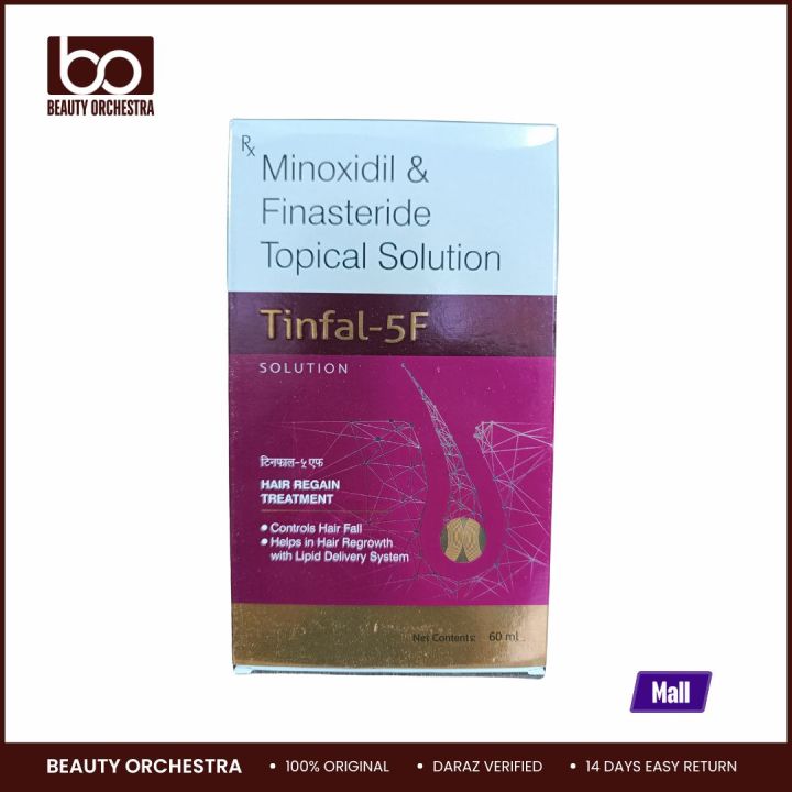 Tinfal 5F Minoxidil & Finasteride Topical Solution - 60ml | Daraz.com.bd