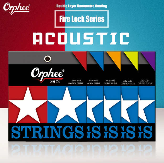 Orphee T4 Firelock Acoustic Guitar Strings Set | Daraz.com.bd