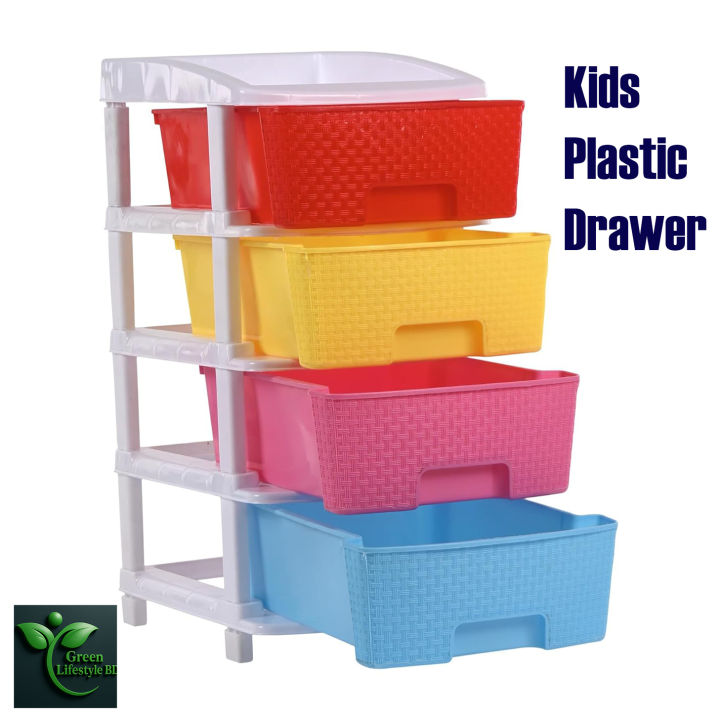 3/4-Layer Plastic Drawer Storage Organizer | Modular Kitchen Cabinet ...
