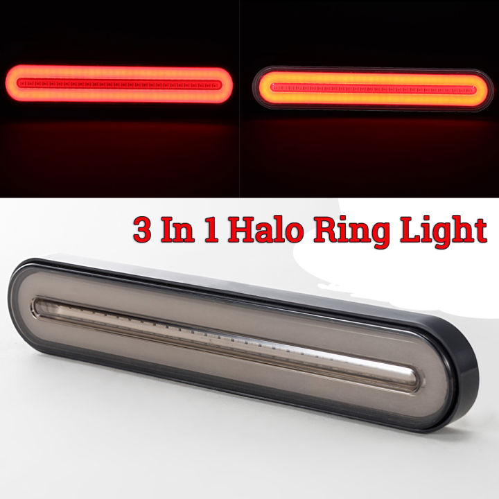 28 LED Flowing Reverse Stop Brake Turn Signal Rear Tail Light Truck ...