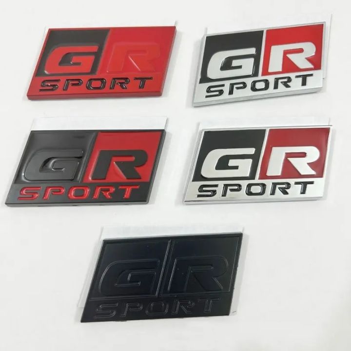 GR GR SPORT GR GAZOO RACING metal label logo car stickers for Toyota ...