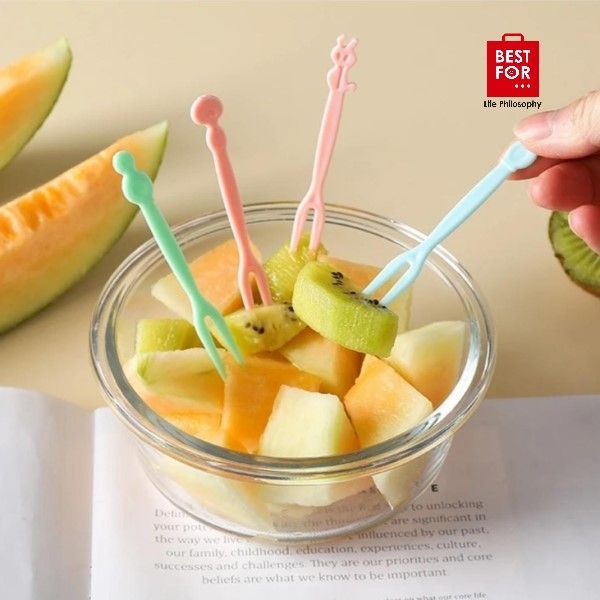 Cute Plastic Fruit Pick Kids Bento Lunch Snack Cake Dessert Food ...