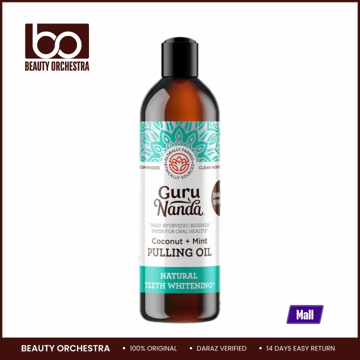 GuruNanda Coconut Oil Pulling, Fresh Breath & Whitening Mouthwash 237ML ...