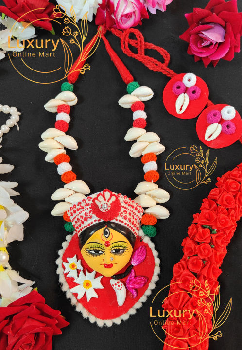 Hand Made Jewellery Set Customized Design Durga Puja Traditional ...