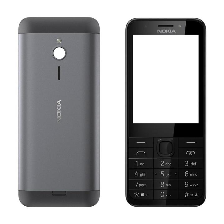 For Nokia 230 Steel Front & Backside Mobile Casing / Housing With Body ...