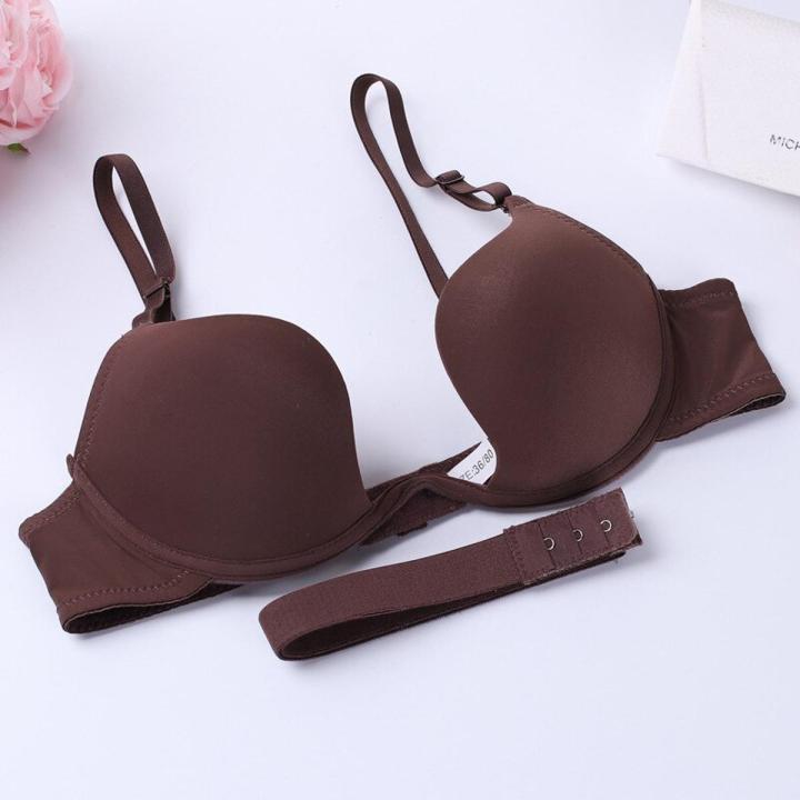 【VisioN Shop】Deep U Low Cut Push Up Women Lingerie U Plunge Backless ...