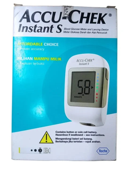 Accu Chek Instant S Blood Glucose Monitor digital machine | Daraz.com.bd