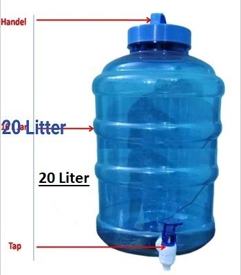 Water jar with tap 20 liters - Great to Have Home Office shop kitchen ...