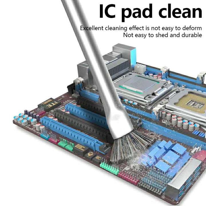 Dual Heads Metal Stiff Bristle Brush Motherboard PCB Rust Removal ...