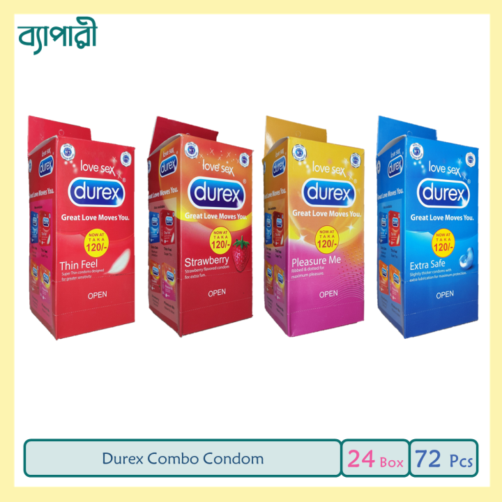 Durex Condom Combo 24 Pack (72 Pcs) BDS | Daraz.com.bd