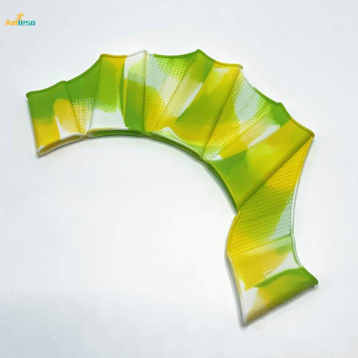 1 Pair Hand Swimming Fins Silicone Frog Flippers for Snorkeling Surfing ...