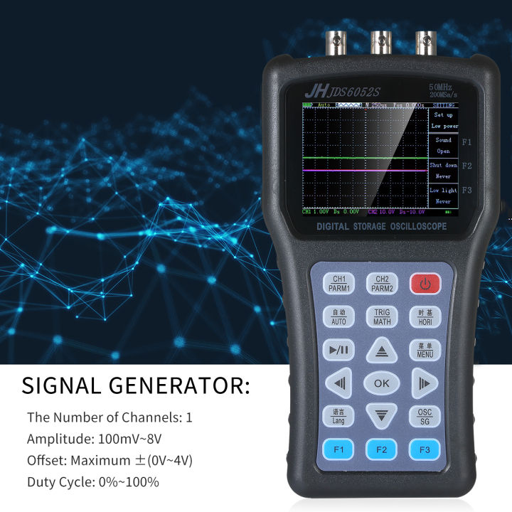 KOGEEK 2-in-1 Oscilloscope & Function Signal Generator Dual Channel ...