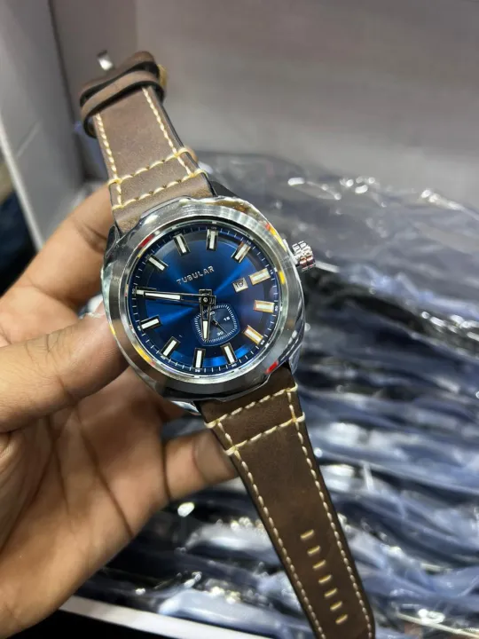 G-Force Tubular Watch For Men / TUBULAR Analog Wrist Watch with Date ...