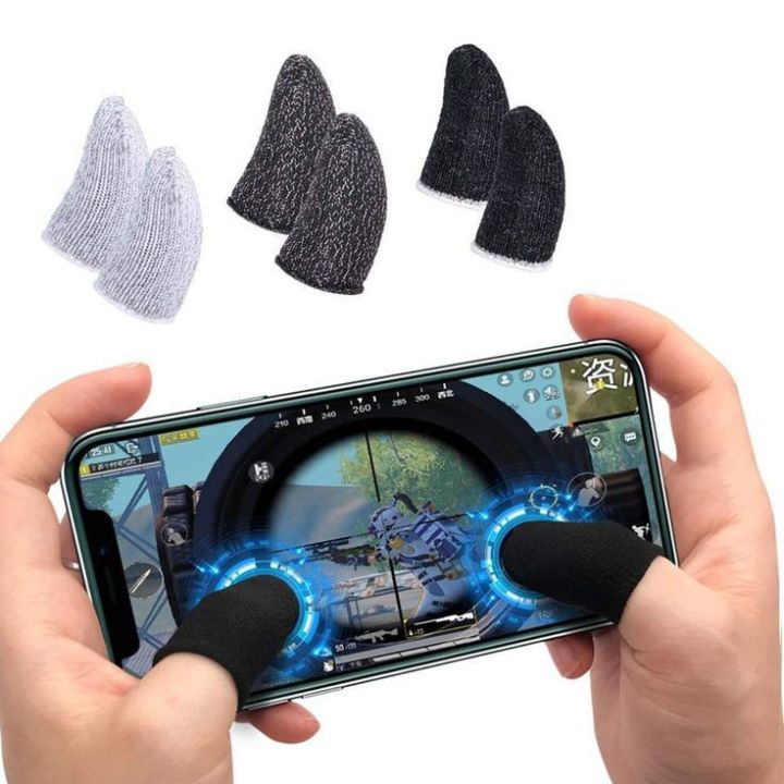 5 Pair(10 Pcs) Breathable Mobile Finger Sleeve Gloves for Mobile Gaming ...