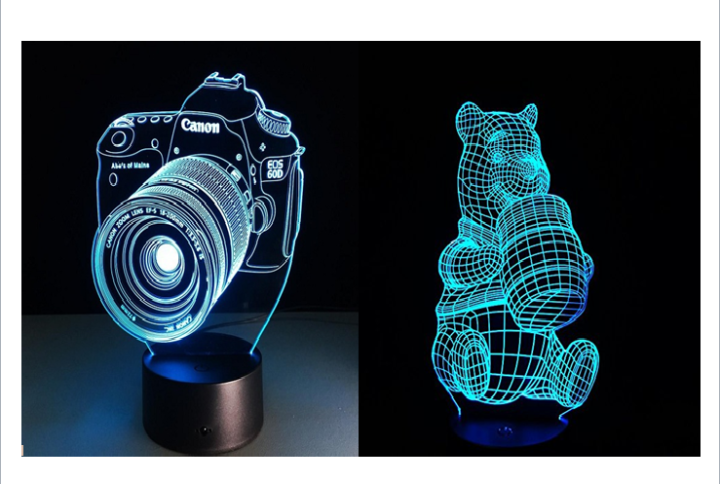 Creative 3D visualization lamp | Daraz.com.bd