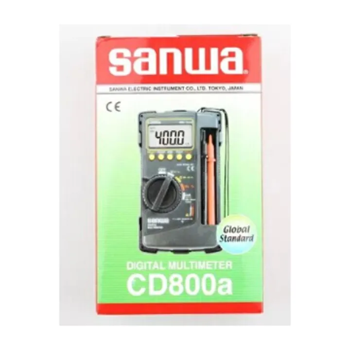 SANWA-DIGITAL Multimeter[CD800a]DMM]4000Volt]counter tester meter ...