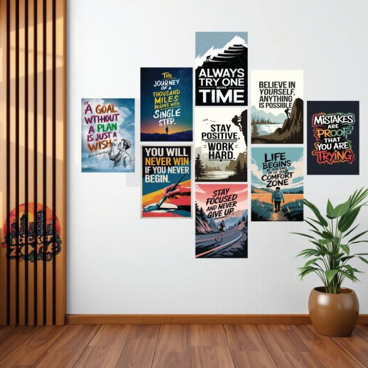 Home Decoration English quotes Motivational Wallboard Decoration home ...