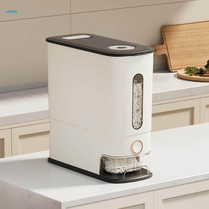 Rice Storage Bin 12kg Rice Storage Box for Kitchen Countertop Home ...