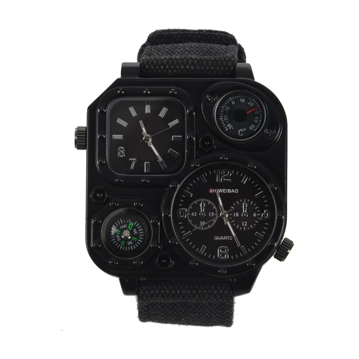 3X Men Dual Time Zone Quartz Wrist Watch with Compass | Daraz.com.bd