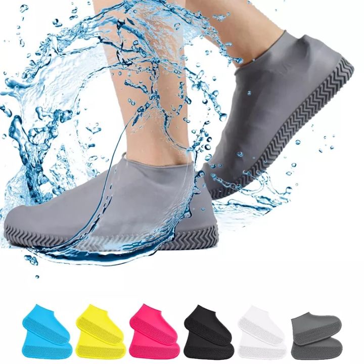 Non-Slip Silicone Rain Boot Shoe Cover Waterproof Reusable Foldable ...