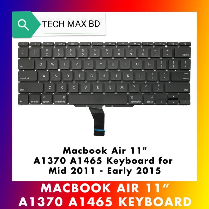 MakBook Keyboard For Air 11 " A1370 A1465 US Keyboard for 2011-2015 ...
