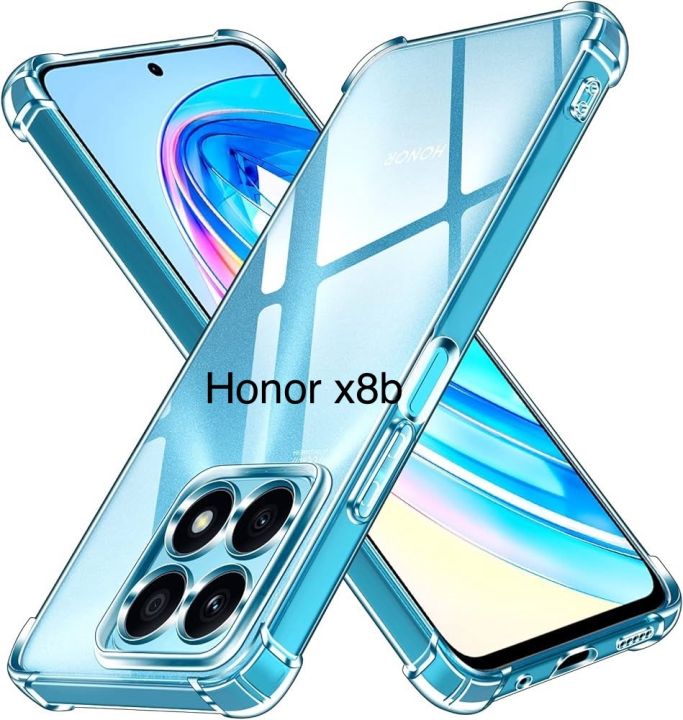 For Honor X8B Phone Cover TPU Silicone Clear Fitted Bumper Soft Case ...