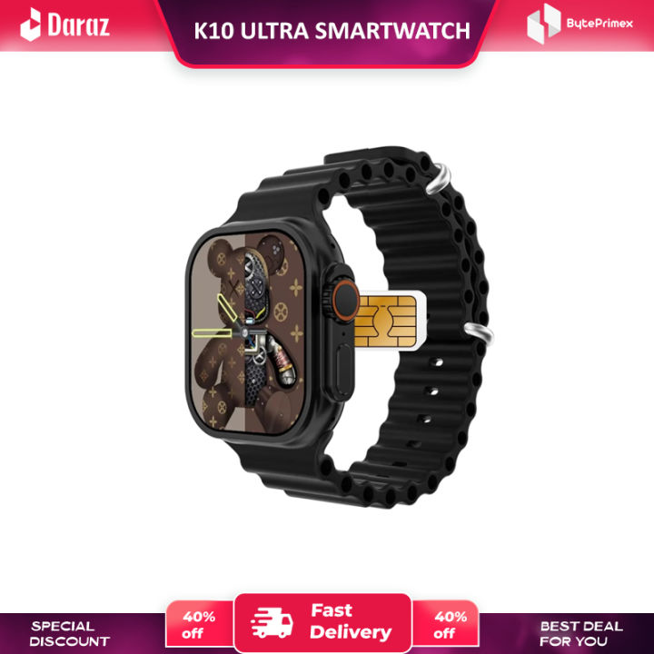 K10 Ultra Sim Support Smartwatch Fitness Tracking Smart Watch 2.1 ...