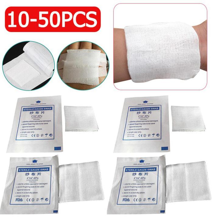 10-50pcs Medical Burn Dressing Non-woven Scald Pad Wound Care Suppiles ...