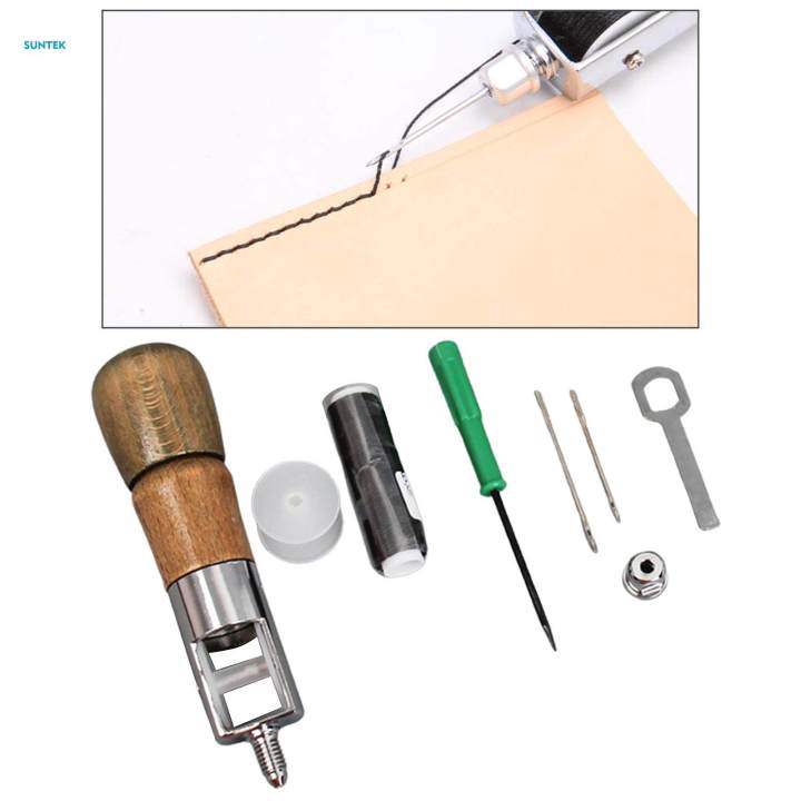 8x Sewing Awl Kit Craft Shoe Repair Needles Kit Heavy Fabrics Canvas ...
