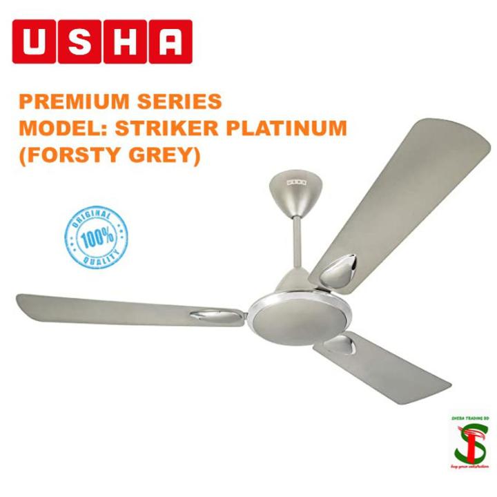 Usha Premium Series Striker Platinum 1200mm / 48" Ceiling Fan ( Frosty ...