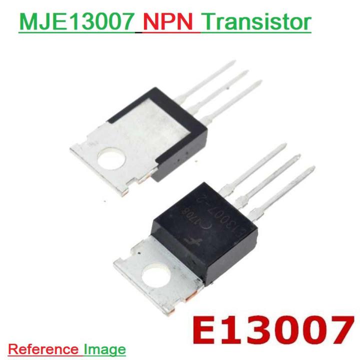 2Pcs- MJE13007 E13007 13007 NPN Transistor 400V 8A 80W Electronic Power Transistor NPN Switches ...