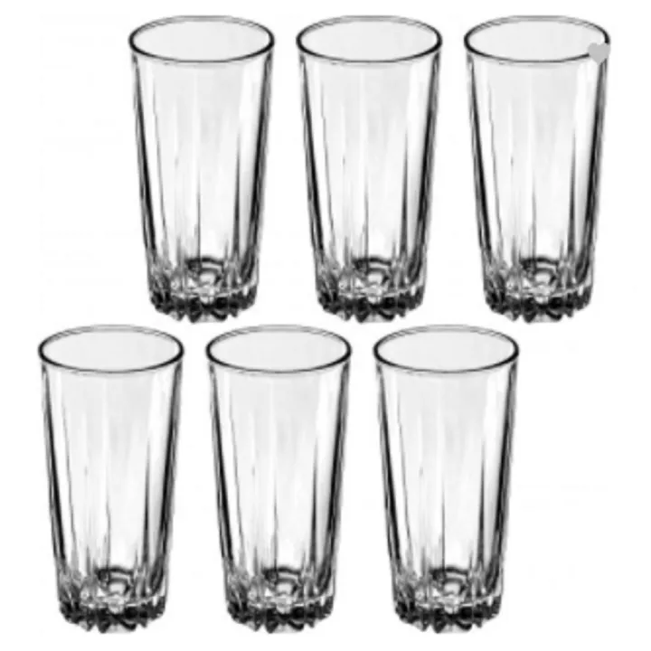 Beautiful Design Drinking Water Glass, Pani glass 6 pcs - N50T - Glass ...