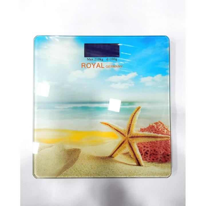 ROYAL GERMANY Digital Body Weight Machine Bathroom Scale 210 Kg | Daraz ...