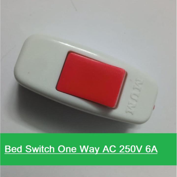 2Pcs- Bed Switch One Way AC 250V 6A Brass Contact Bed Switch One Way ...