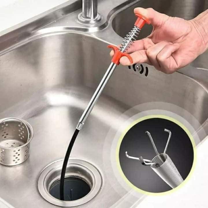5 Feet (60inches) Blendable Pipe Cleaner Hook Sewer Stick/ Drain ...