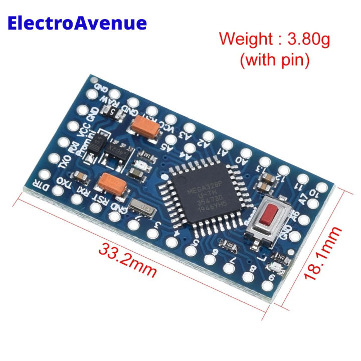 Arduino pro mini Atmega328P Pro Mini 5V 16MHz | Daraz.com.bd