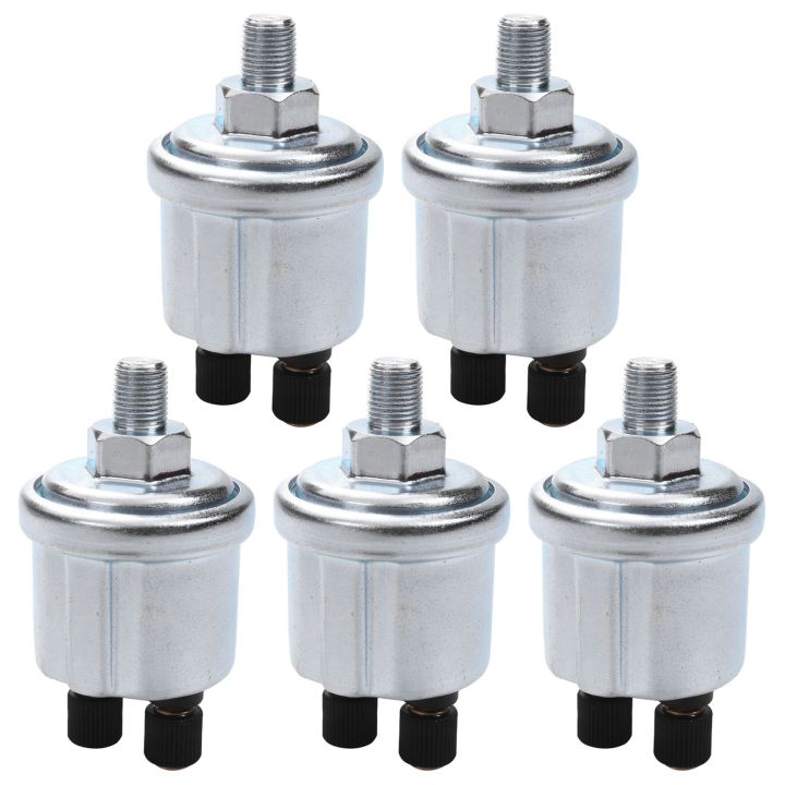 5X Universal Vdo Oil Pressure Sensor 0 to 10 Bars 1/8 Npt Generator Part 10mm Crew Plug Alarm ...