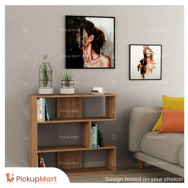 Laminated Board Book Shelf Showpiece Rack BS - 82 (Burmatic) | Daraz.com.bd