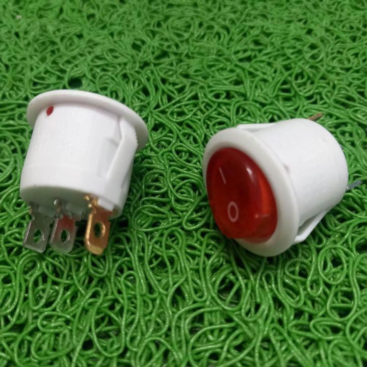 2Pcs WHITE BLACK Color 3 Pin KCD1 Rocker Switches AC 250V 10A 3Pin On ...