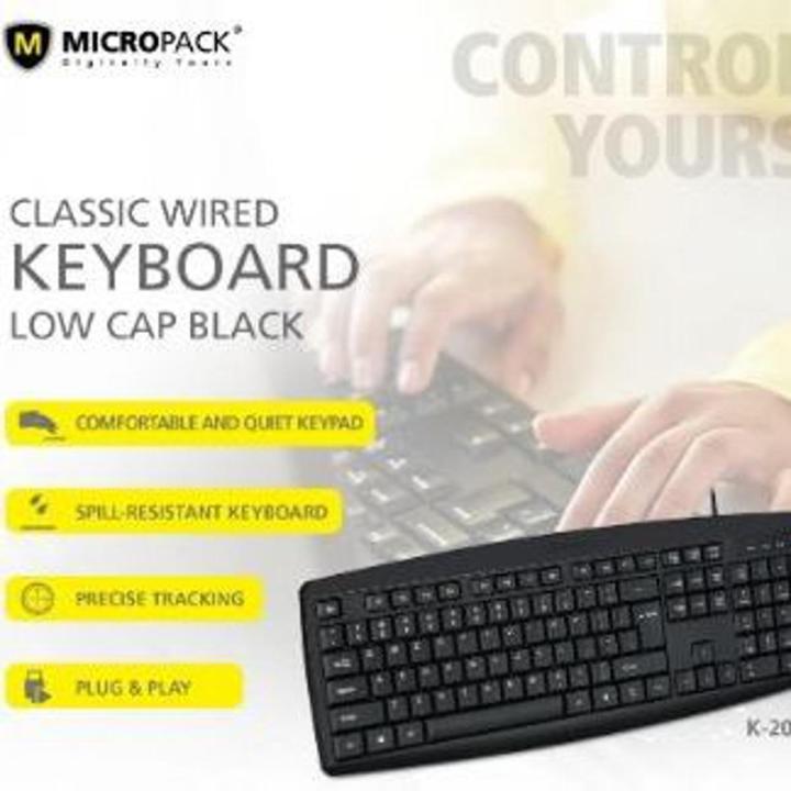 Micropack K203 Basic USB Keyboard- Black | Daraz.com.bd