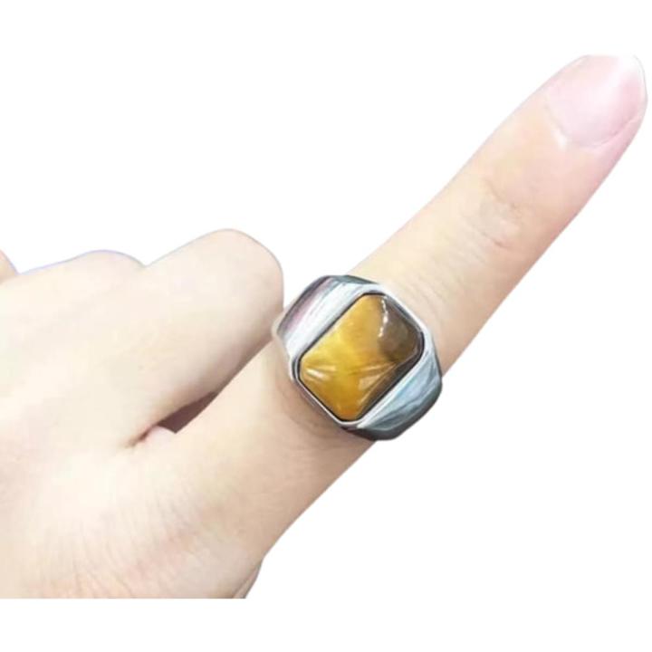 TIGER EYE STONE FINGER RING | Daraz.com.bd