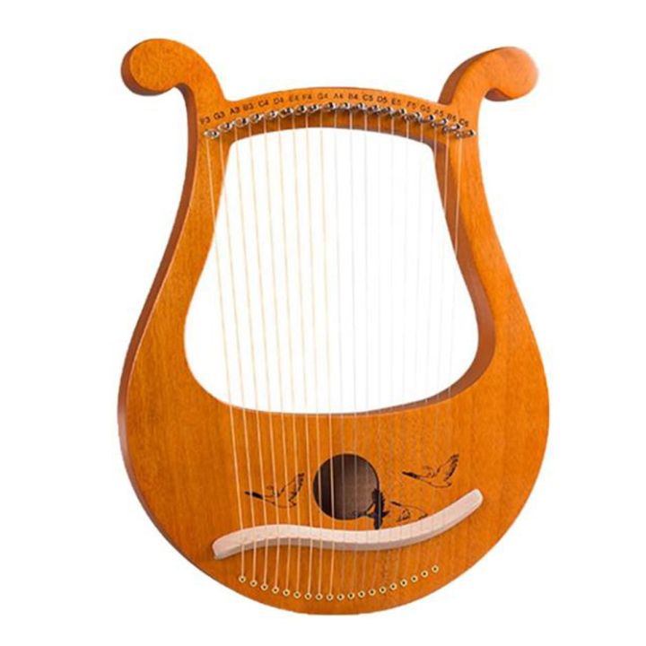 Lyre Harp,19 String Greek Violin,19 String Lyre Unique Patterns Carved ...