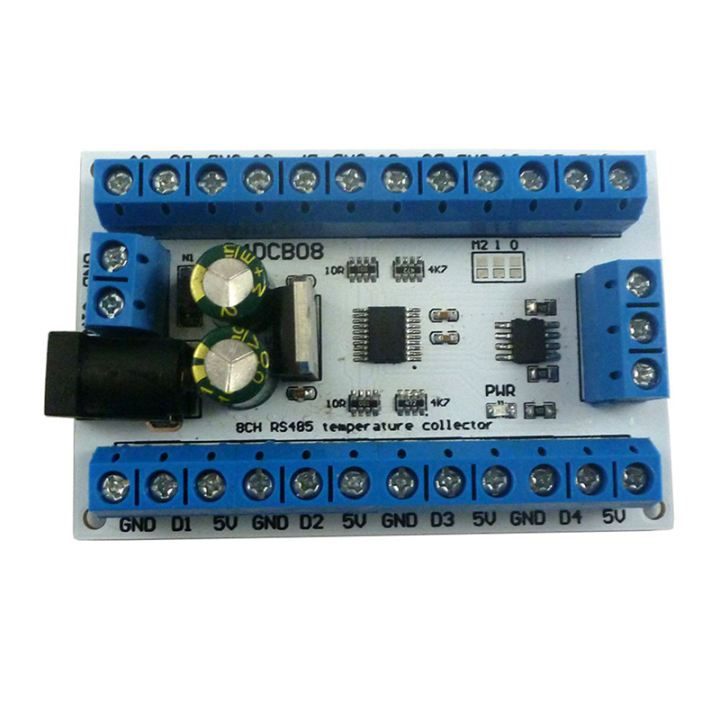 8Ch Ds18B20 Rs485 Modbus Temperature Control Sensor Module | Daraz.com.bd
