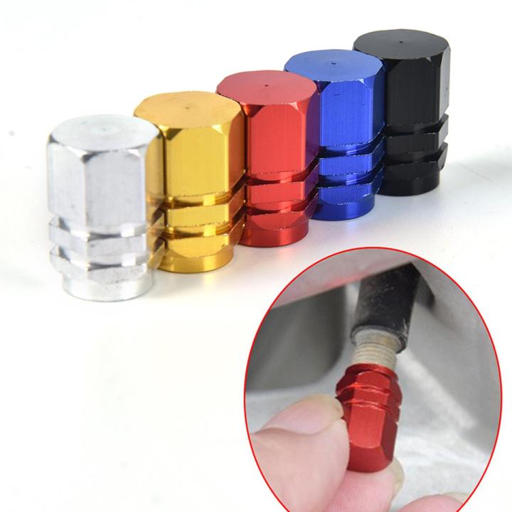 4pcs Bolt-in Aluminum Valve Caps Car Wheel Tires Valves Tyre Stem Air ...