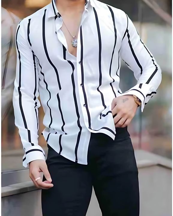 Premium Quality Long Sleeve Design Shirt For men's | Daraz.com.bd