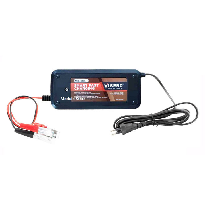 12V 5A Intelligent Auto Lead Acid Battery Charger Mini Smart Fast Power ...