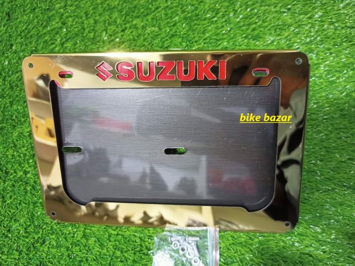 Metal number plate frame for suzuki motorcycle or bike licence plate ...