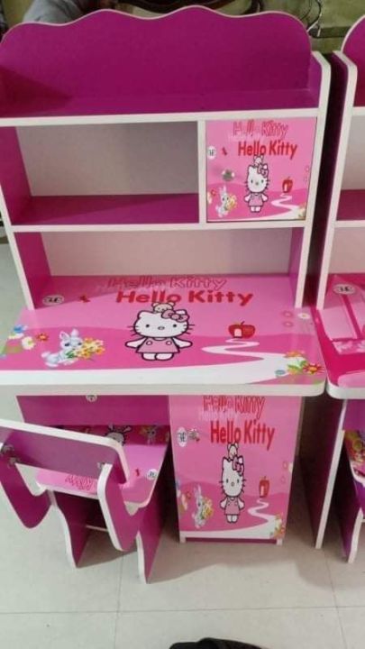 Hello kitty Girl Kids Reading Table with Chair | Daraz.com.bd